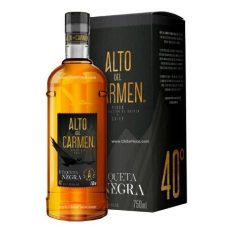 Pisco Alto del Carmen 40° Etiqueta NEGRA 750cc - Licanray