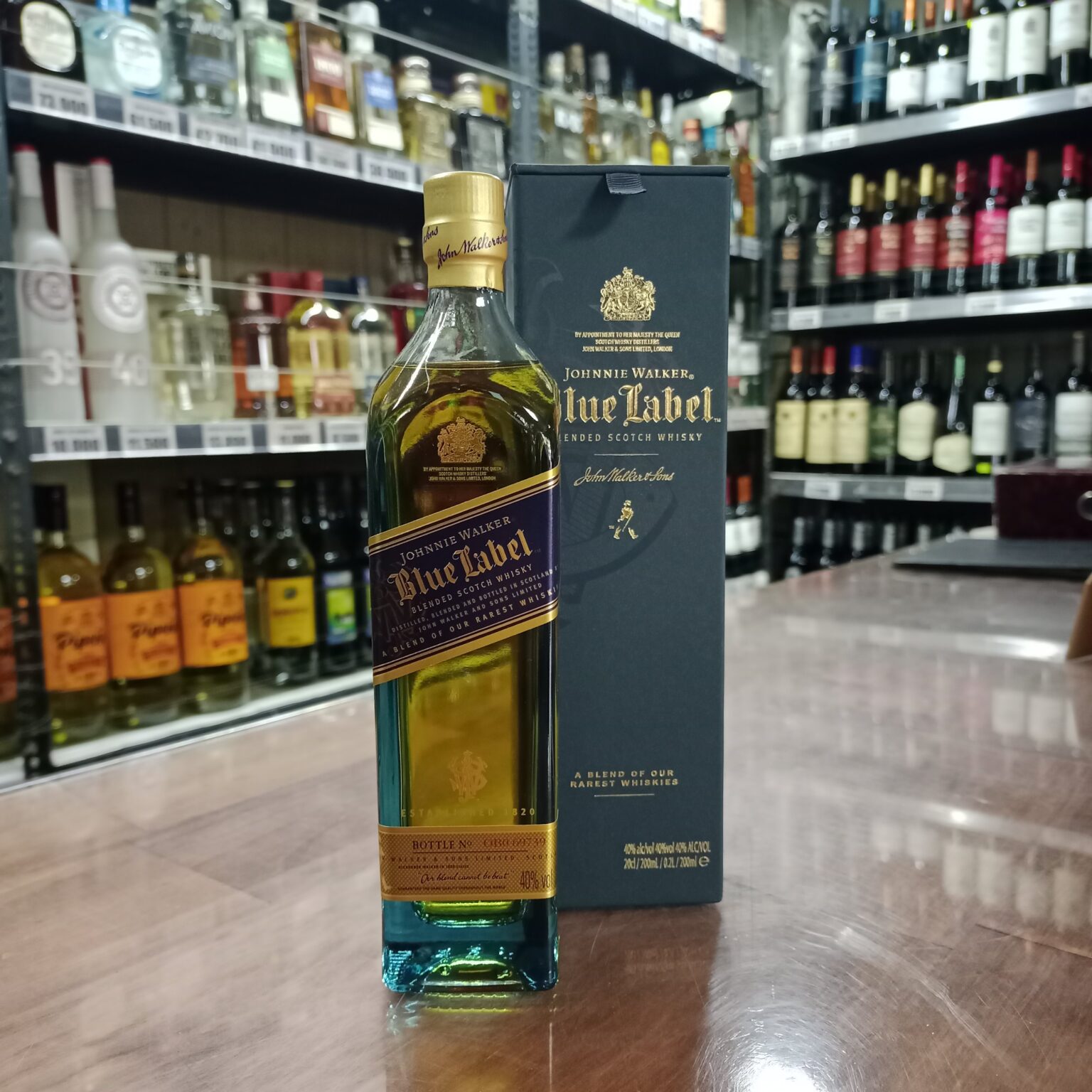 Whisky Johnnie Walker Blue Label Petaca 200ml - Licanray