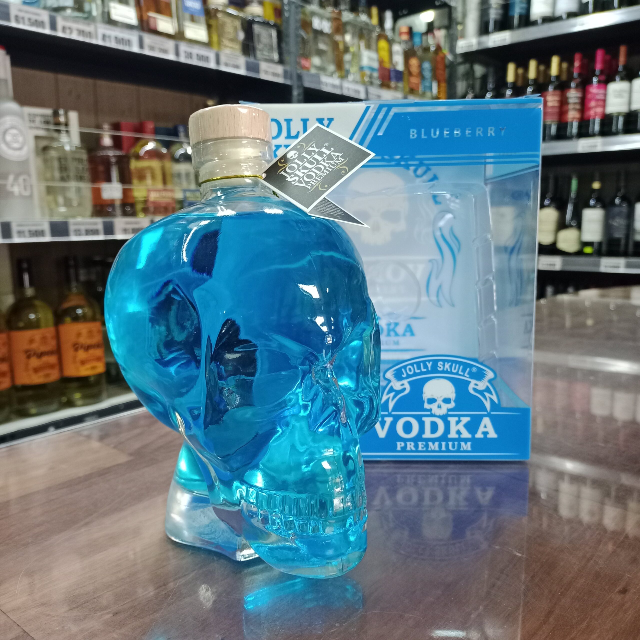 Vodka Jolly Skull Azul 1 lt - Licanray