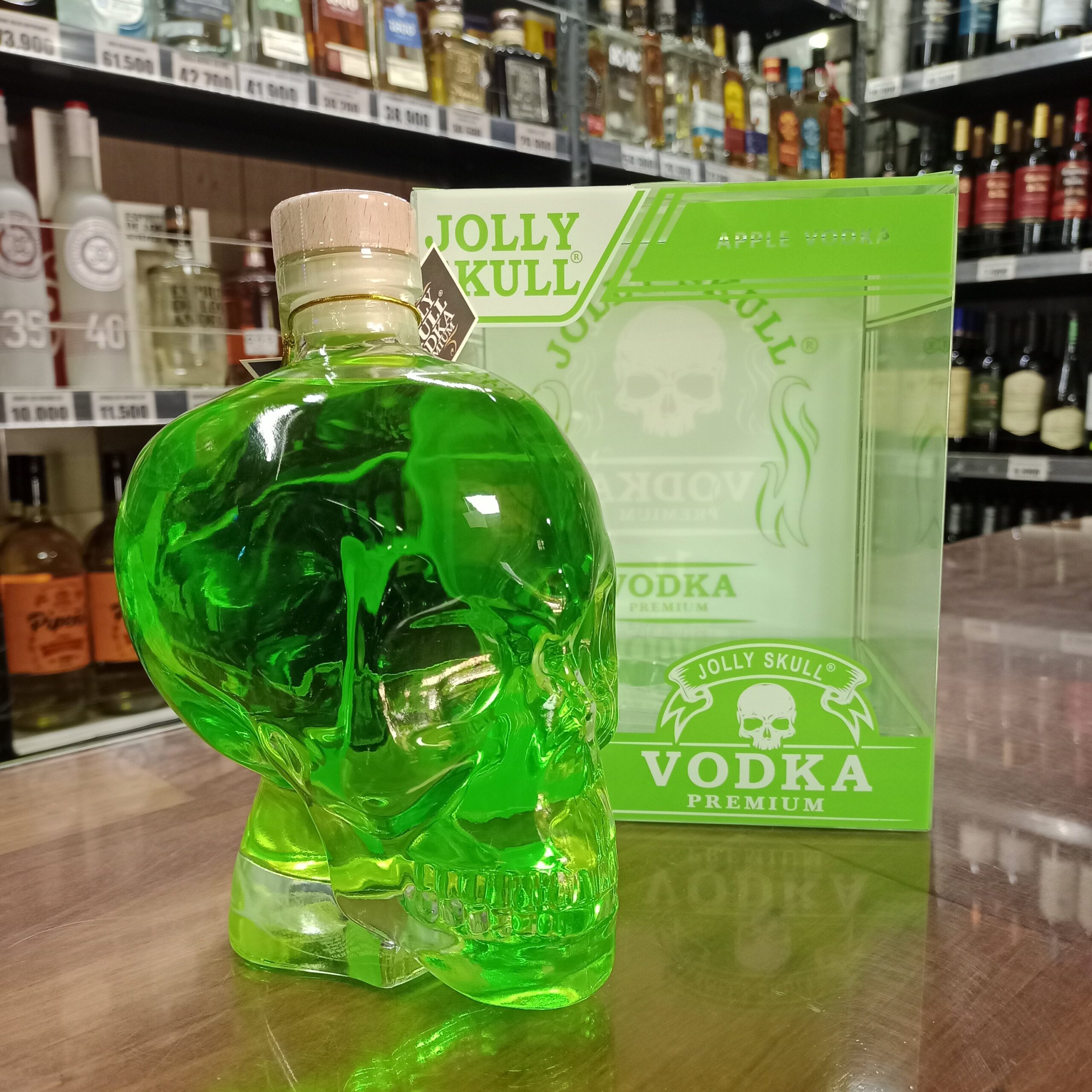 Vodka Jolly Skull Verde 1 lt - Licanray
