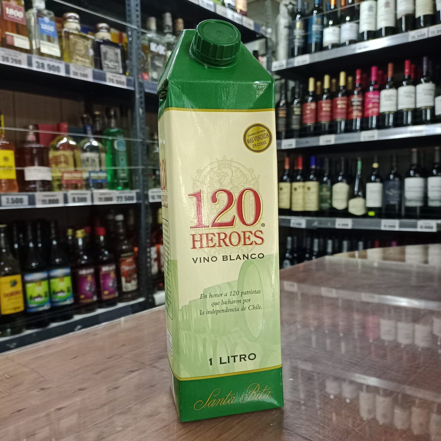 Vino 120 Héroes Blanco Tetra 1 Litro - Licanray