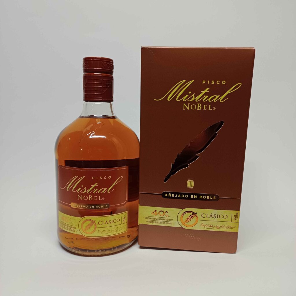Pisco Mistral Nobel Clásico 40° 750 ml - Licanray