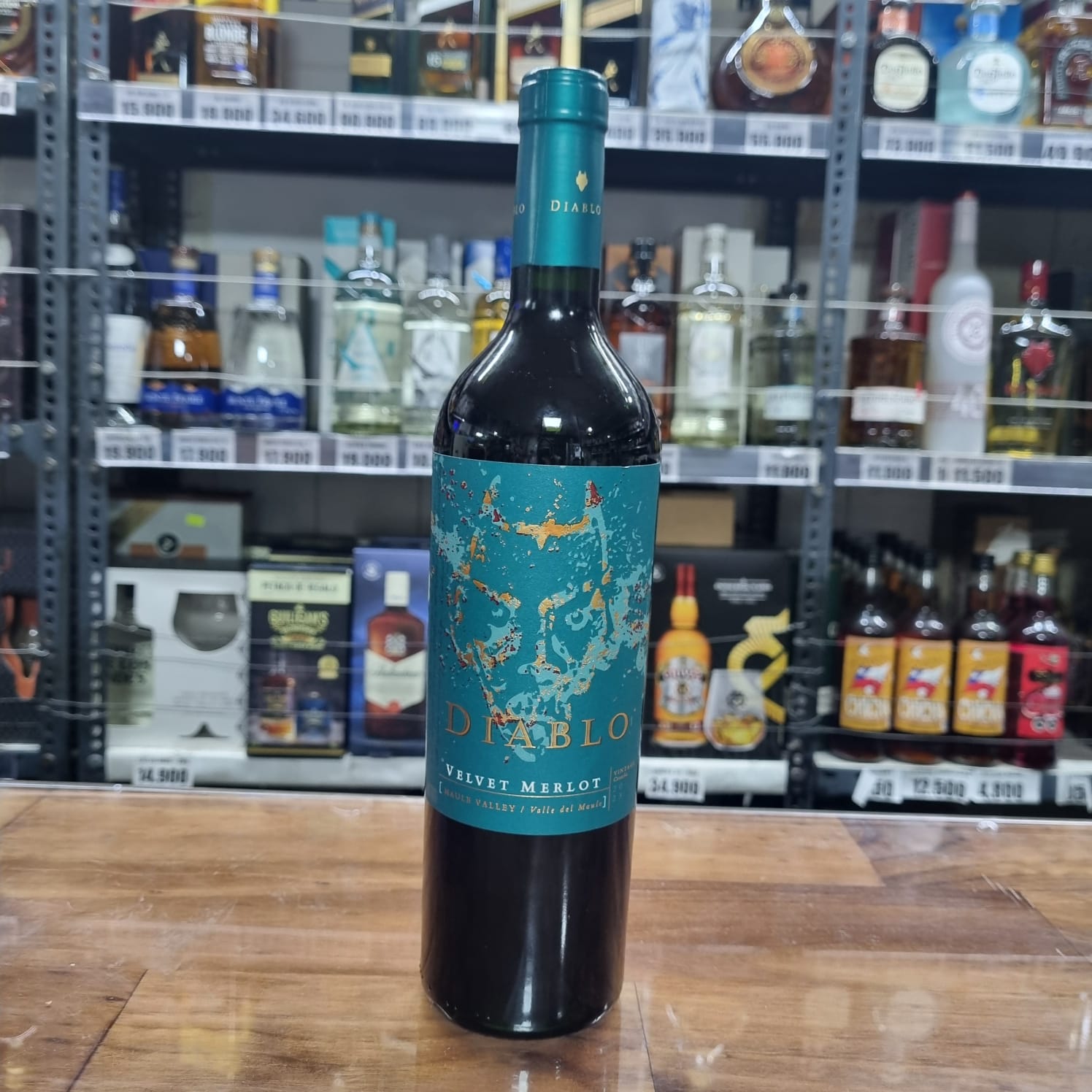 Vino Diablo Velvet Merlot 750cc - Licanray