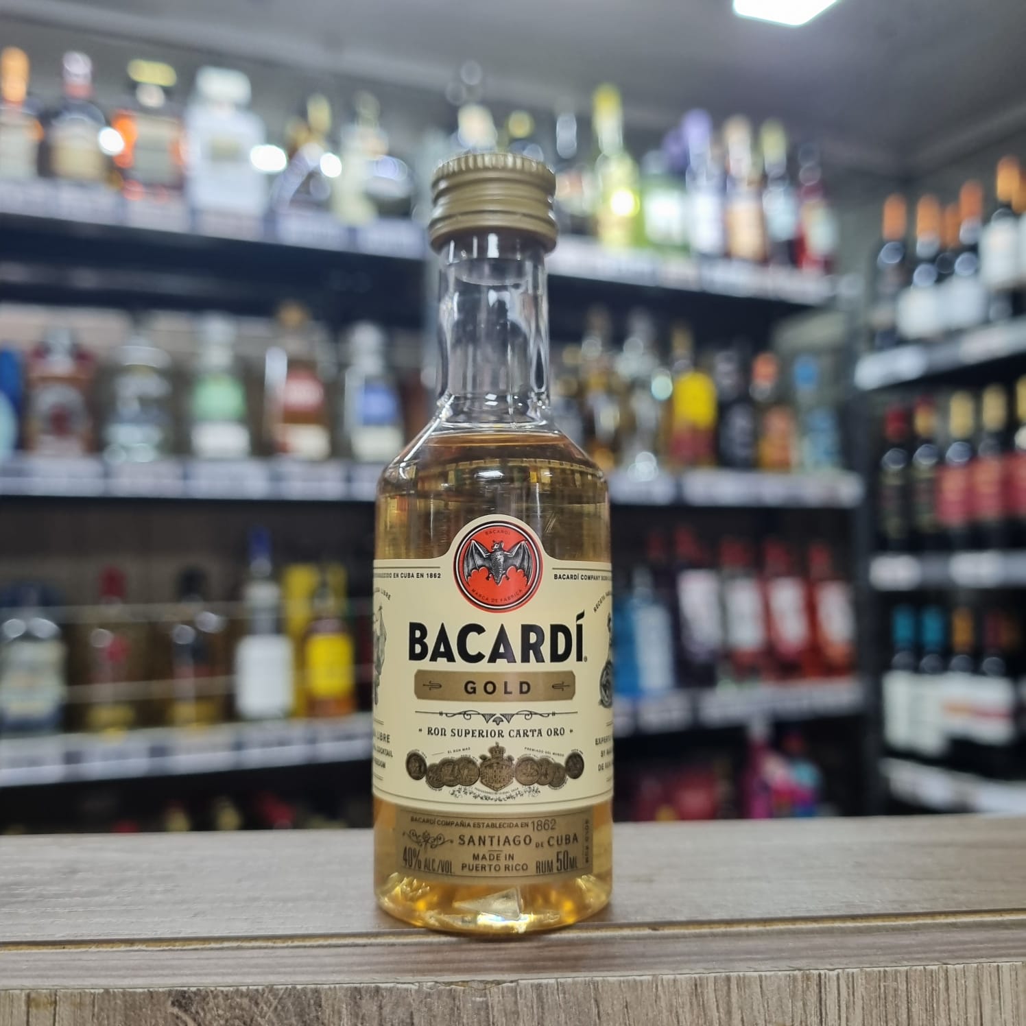 Ron Bacardi Gold 40° miniatura 50cc - Licanray