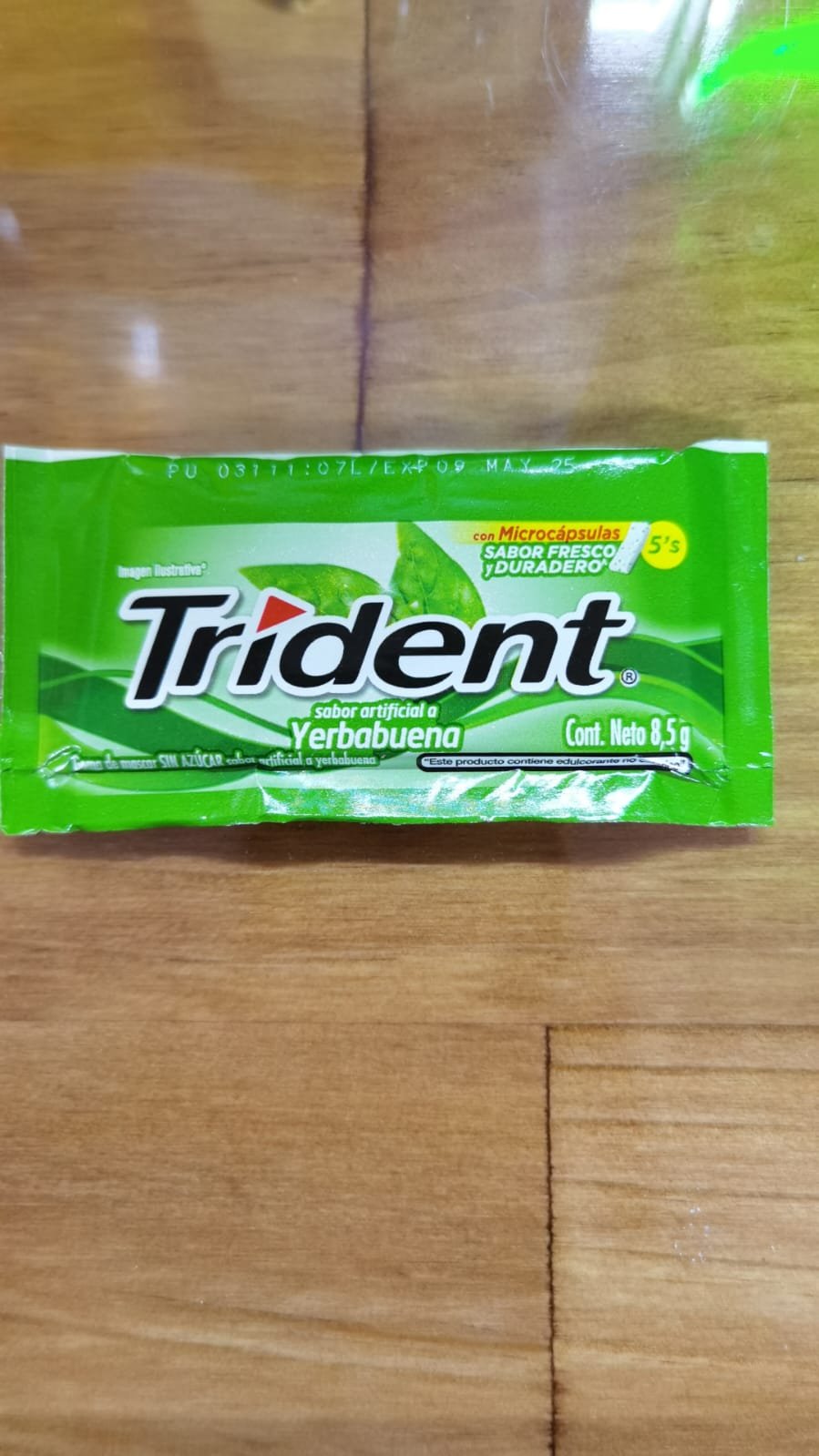 chicle Trident yerbabuena (verde) - Licanray