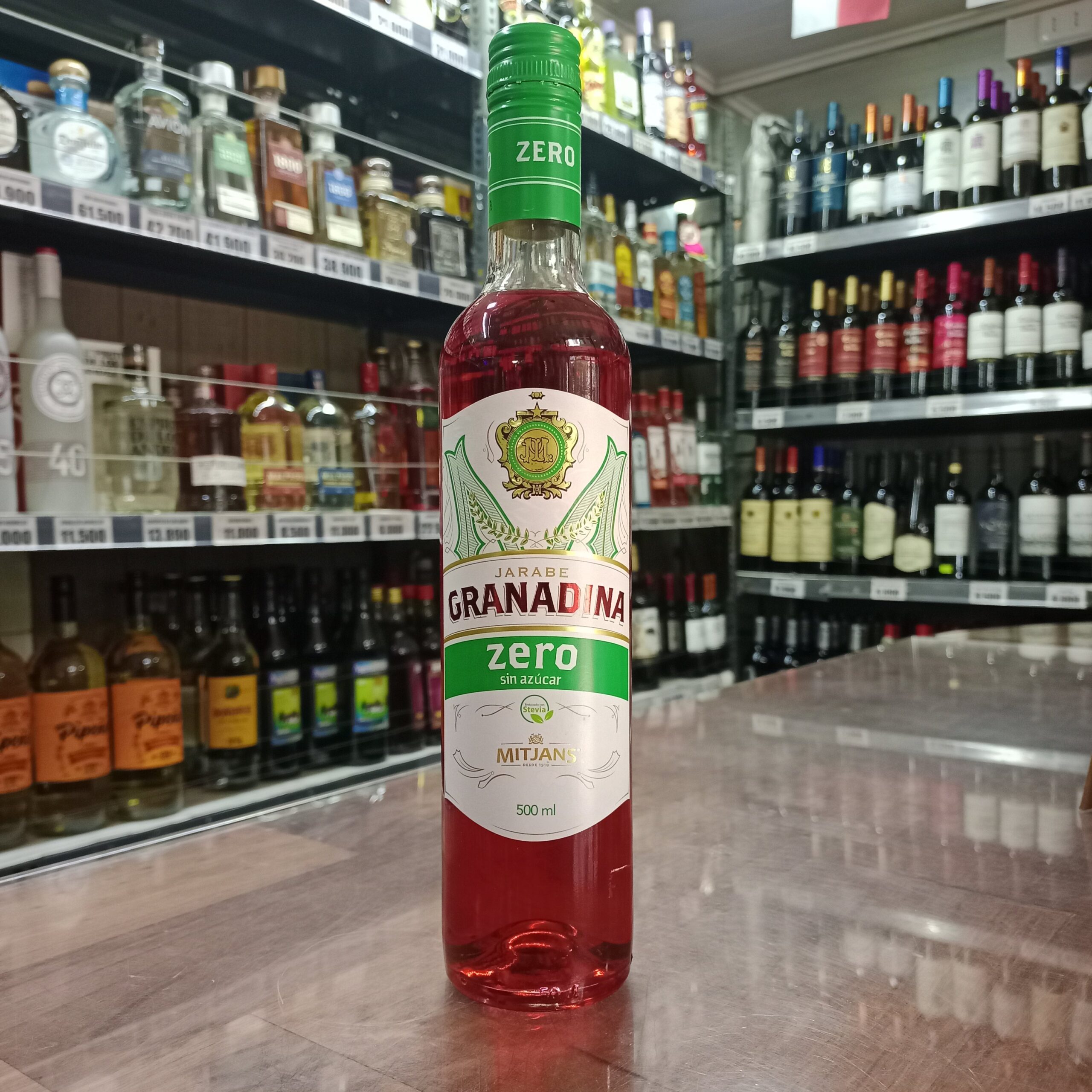 Jarabe Granadina zero sin azúcar 500ml - Licanray