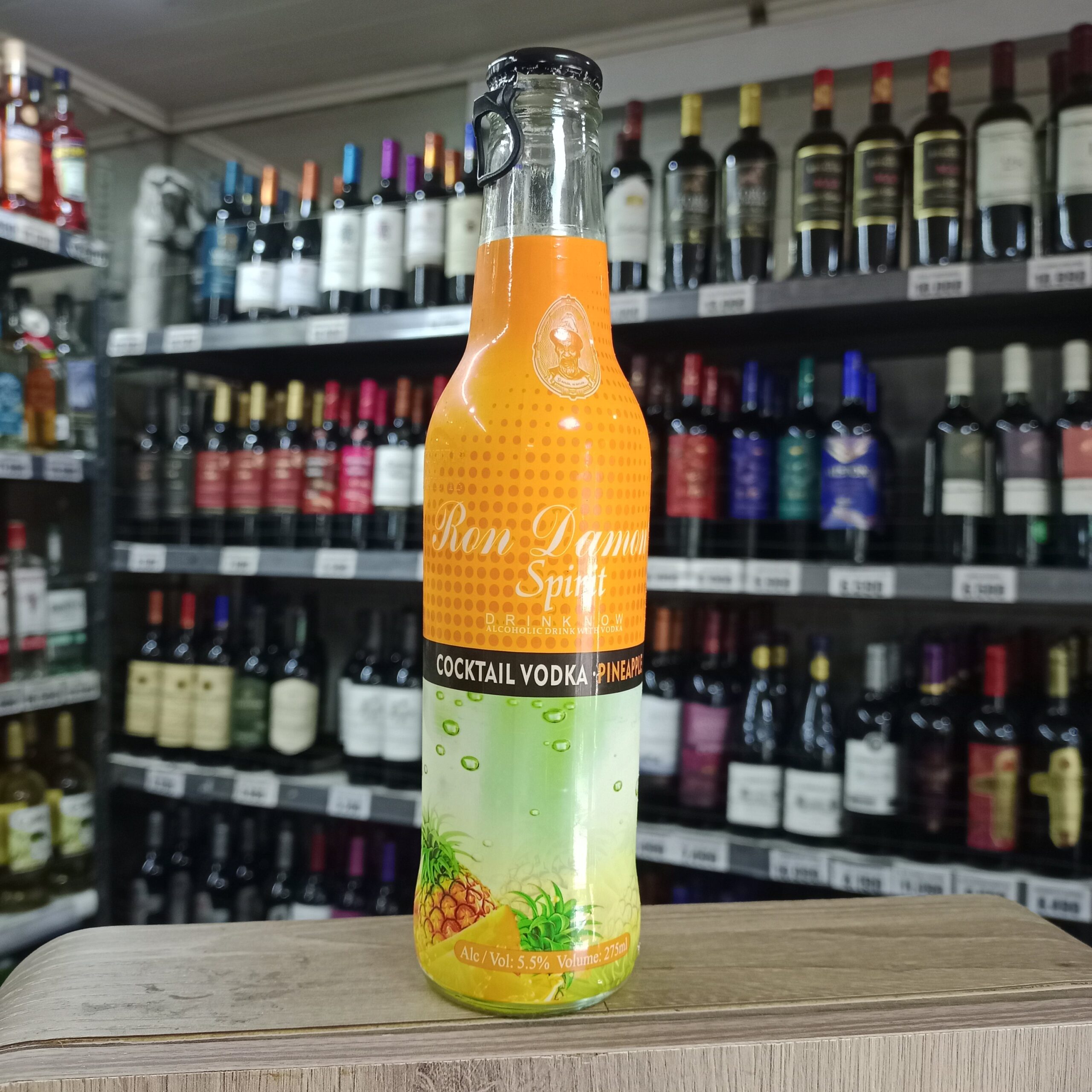 Cocktail Vodka Ron Damon Spirit Pineapple 5,5° 275ml - Licanray