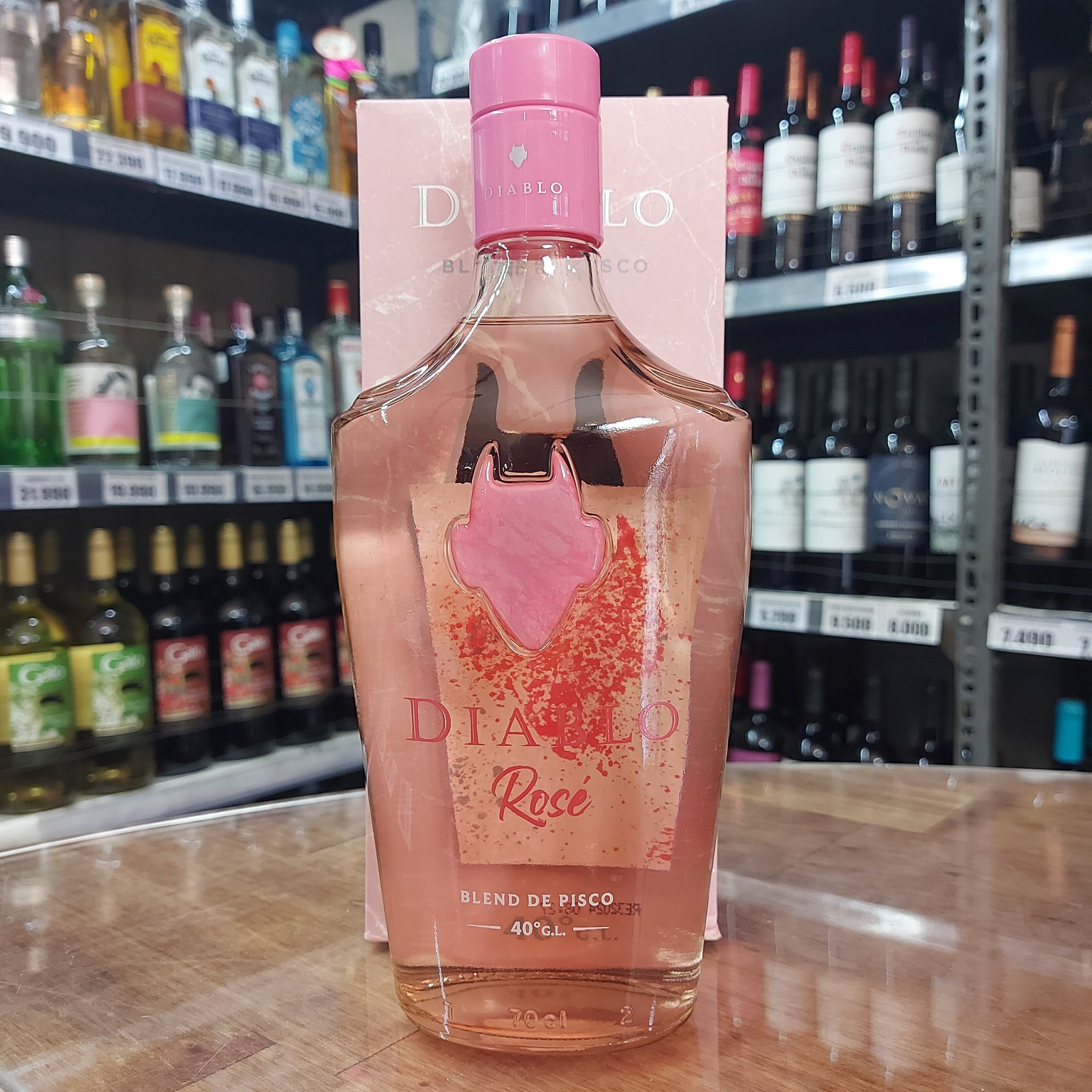 Pisco Diablo Rosé 40°G.L. 700ml - Licanray