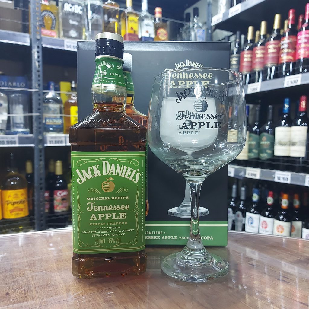 Whisky Jack Daniels Apple 750ml+Copa - Licanray