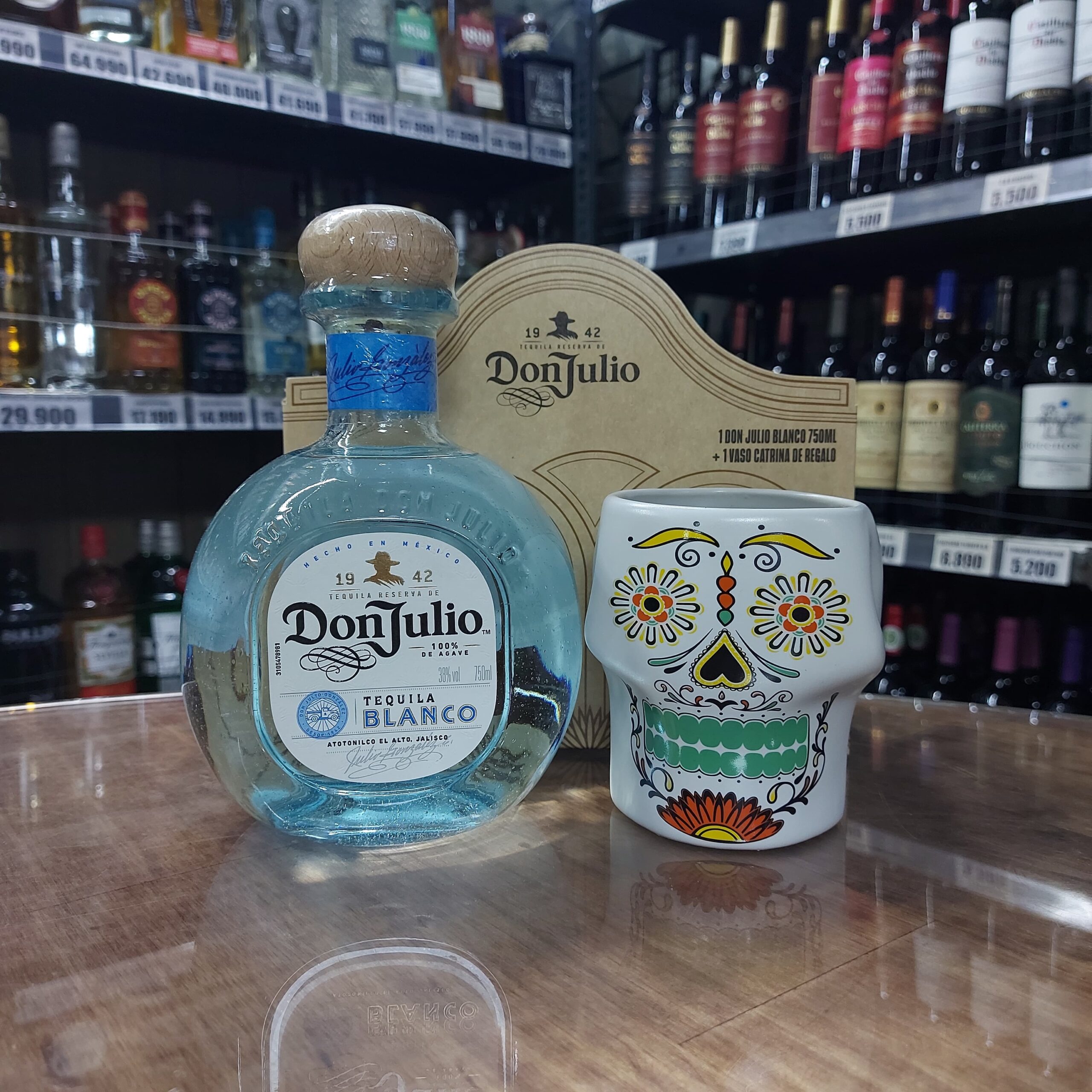 Tequila Don Julio Blanco 38%vol 750ml + Vaso Catrina - Licanray