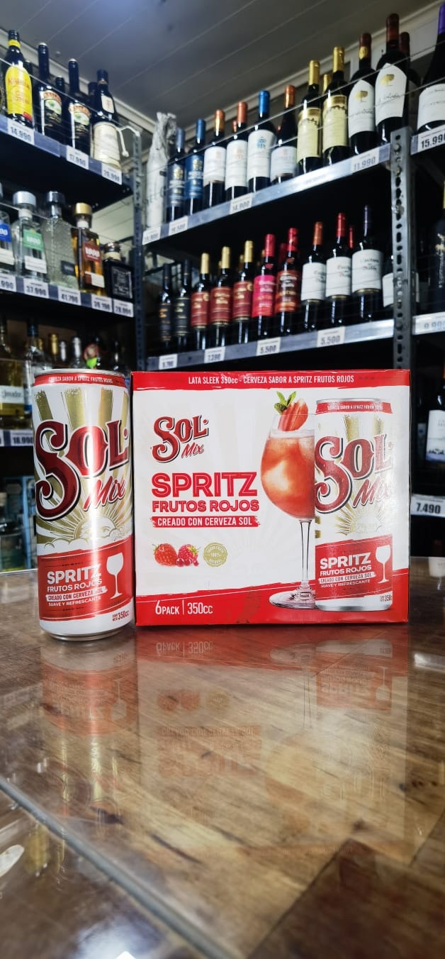 Cerveza Sol Mix Frutos Rojos Spritz 4,2° 350cc - Licanray