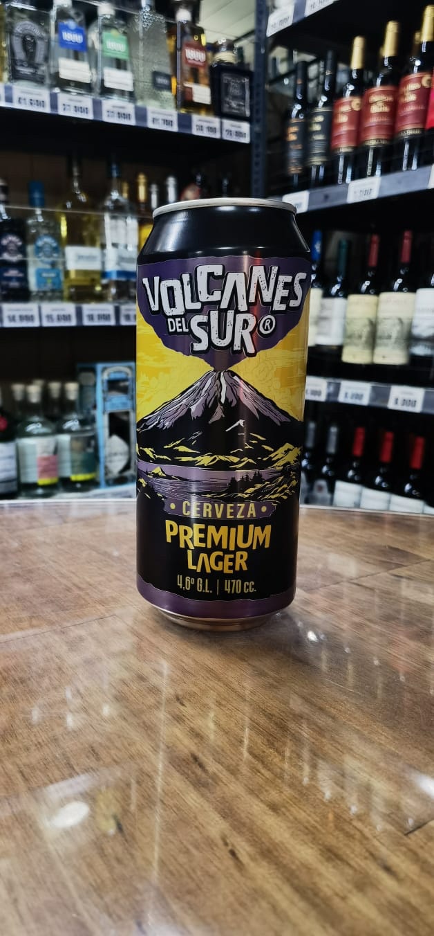 Cerveza Volcanes del Sur Premium Lager 4,6° 470cc - Licanray