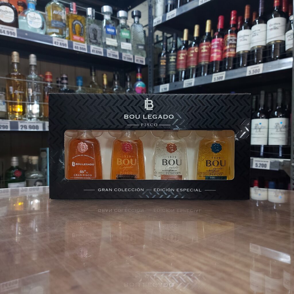 Pack Pisco Bou Legado Gran Colección 50cc c/u - Licanray