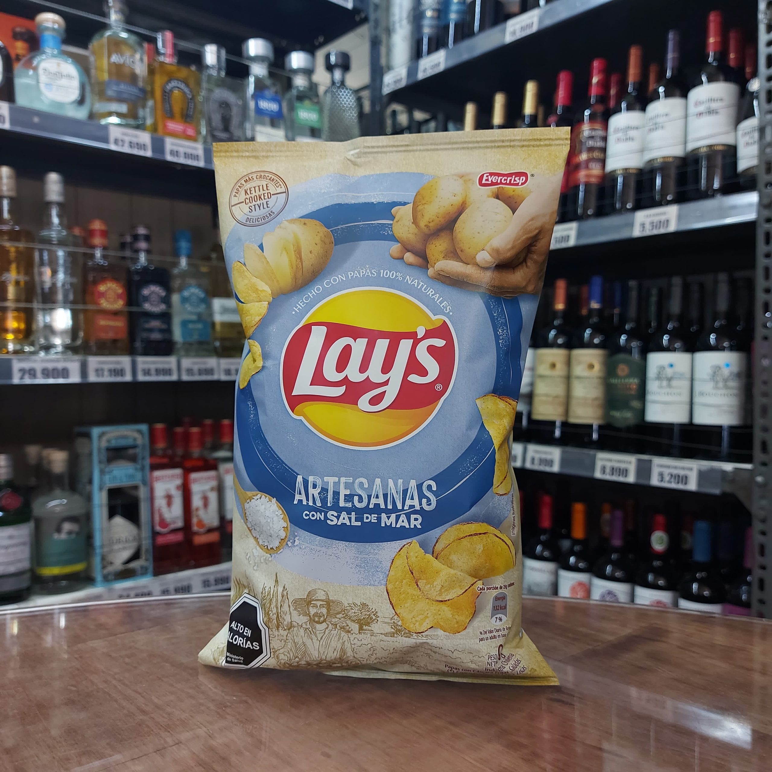 Papas Fritas Lay's Artesanal Sal de Mar 95g - Licanray