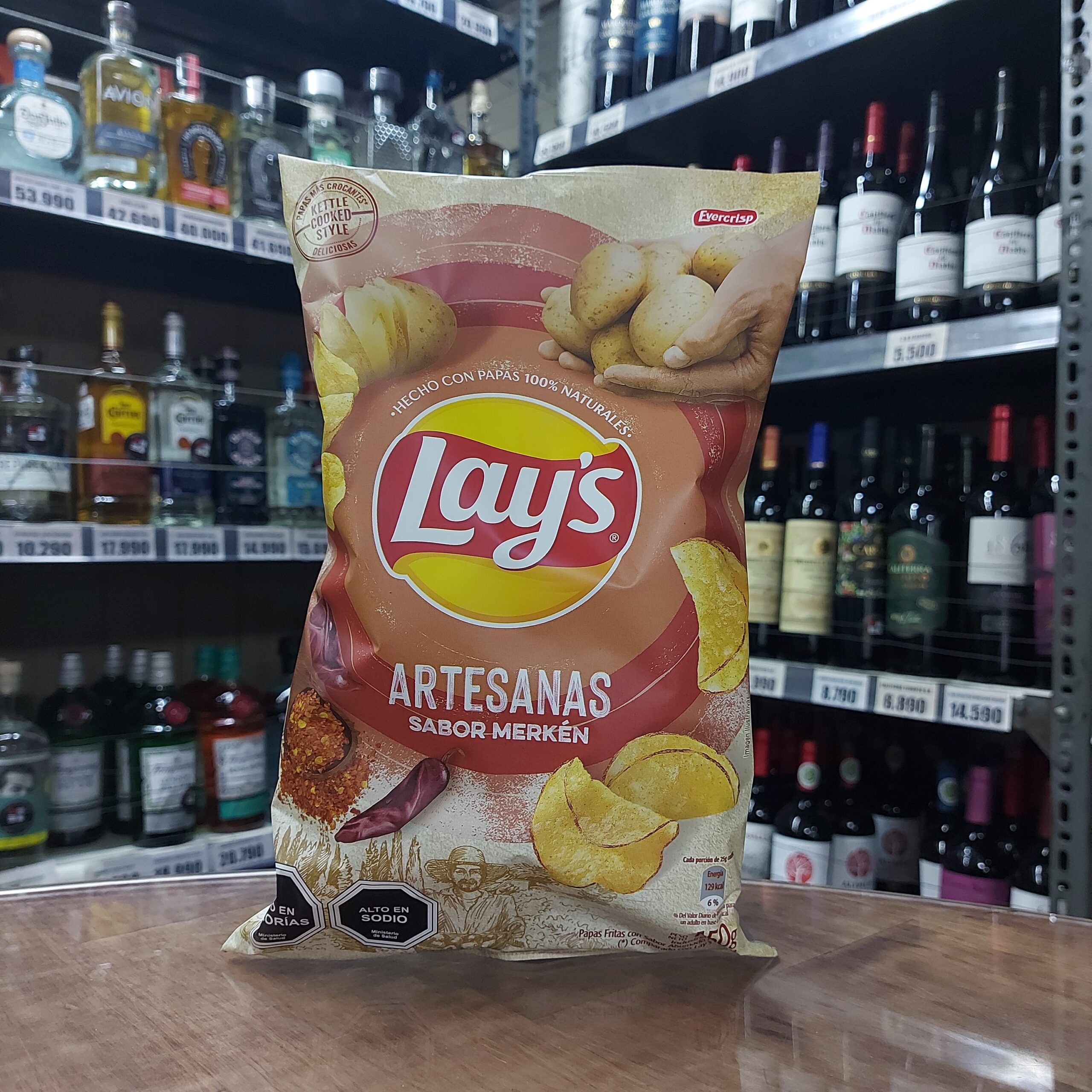 Papas Fritas Lay's Artesanas Sabor Merkén 150g - Licanray