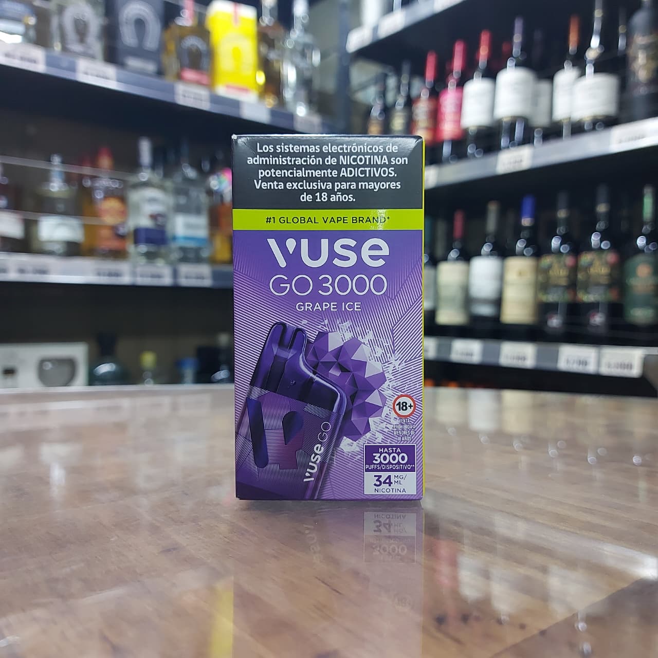 Vaporizador Desechable Vuse GO 3000 Grape Ice - Licanray