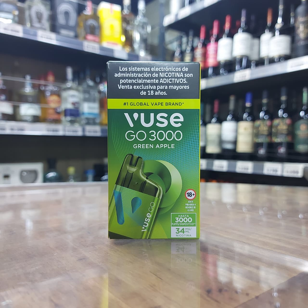 Vaporizador Desechable Vuse GO 3000 Green Apple - Licanray