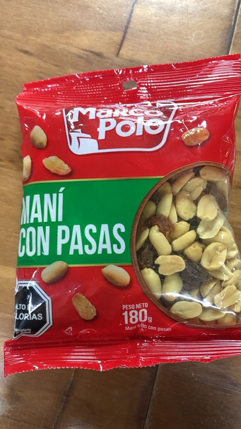 Maní con Pasas Marco Polo 180gr. - Licanray